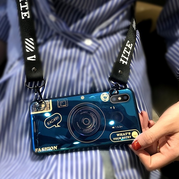 Accessories | Camera Like Phone Case Pop Socket Lanyard | Poshmark